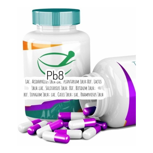 Pb8 - Cápsulas REVESTIDAS (8 Bilhões De Cepas POR CAPSULA) | Shopee Brasil