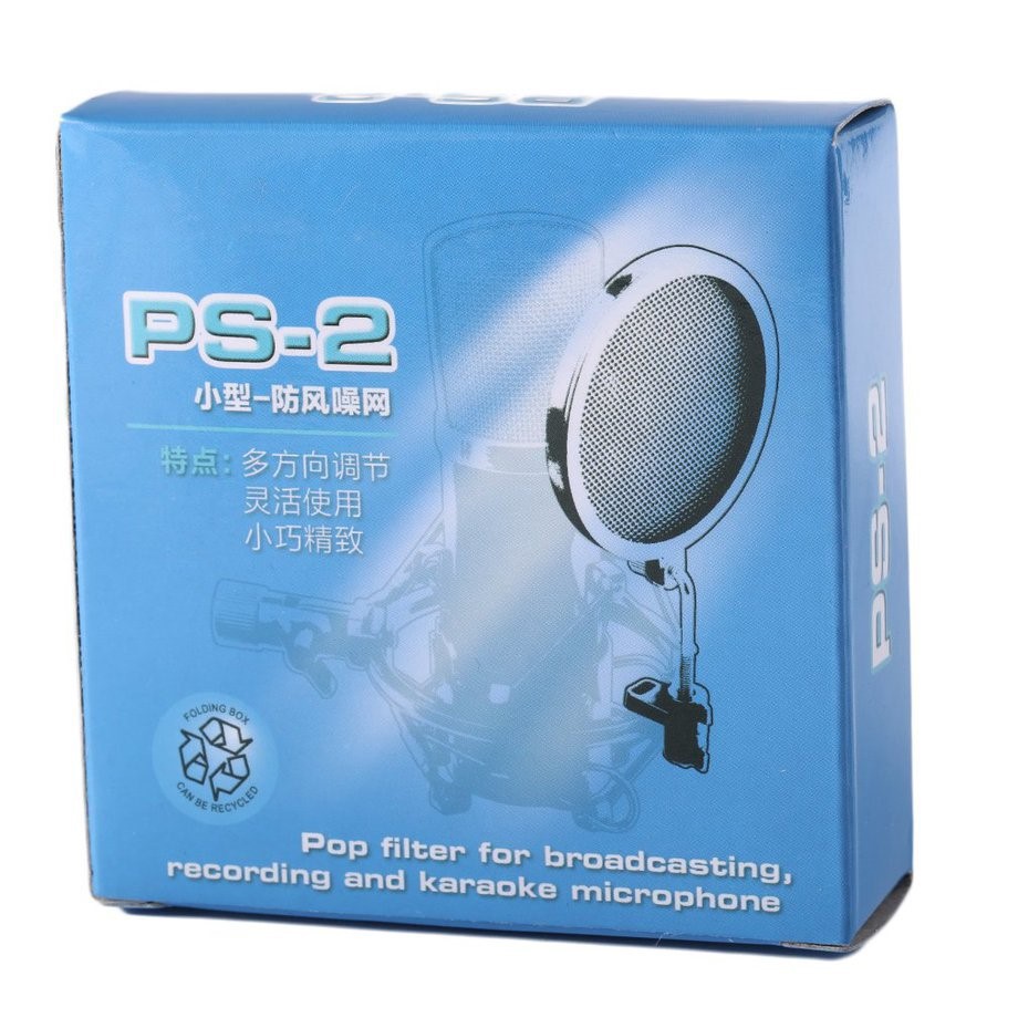 Pop filter ps-2 double layer para gravação | Shopee Brasil