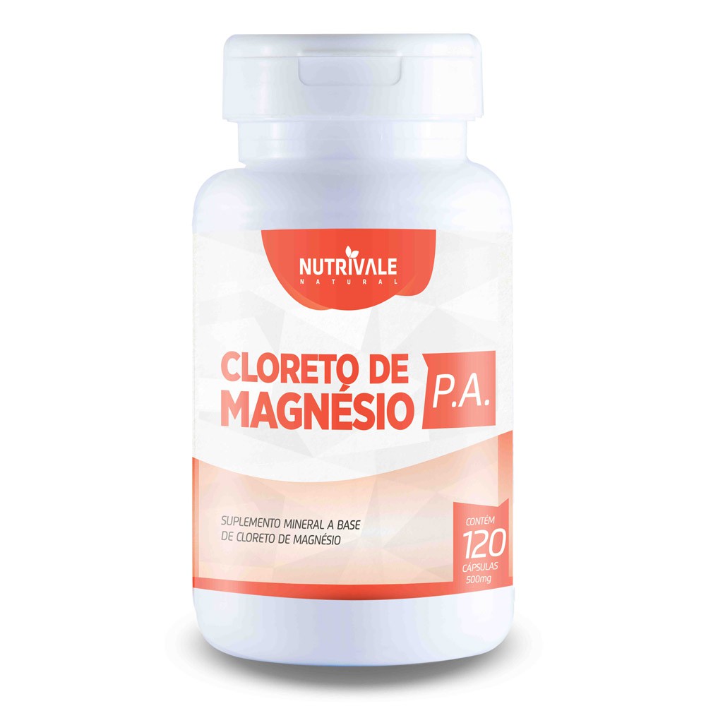 Cloreto de Magnésio P.A. 120 Cápsulas Nutrivale | Shopee Brasil