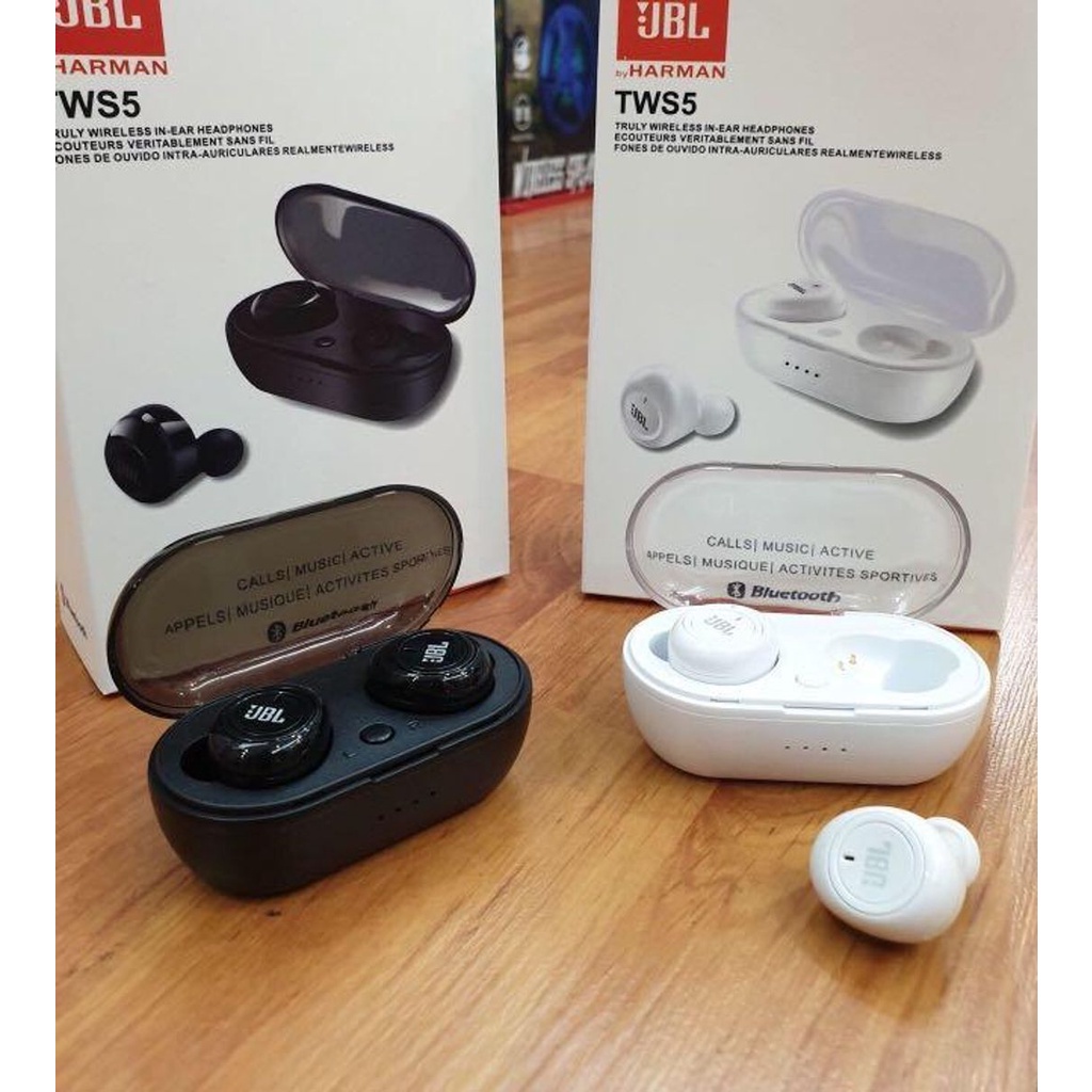 Fone De Ouvido Jbl Tws 5 Bluetooth Sem Fio Headfone Headset - Escorrega ...