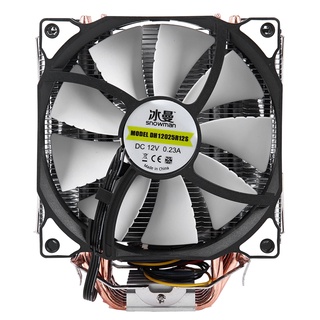 SNOWMAN 4PIN CPU cooler 6 heatpipe Double fans cooling 12cm fan LGA775 ...