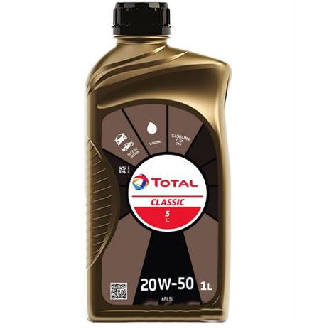 20W50 Oleo lubrificante mineral para motores a gasolina, etanol e flex Total 1l - 21854 | Shopee ...