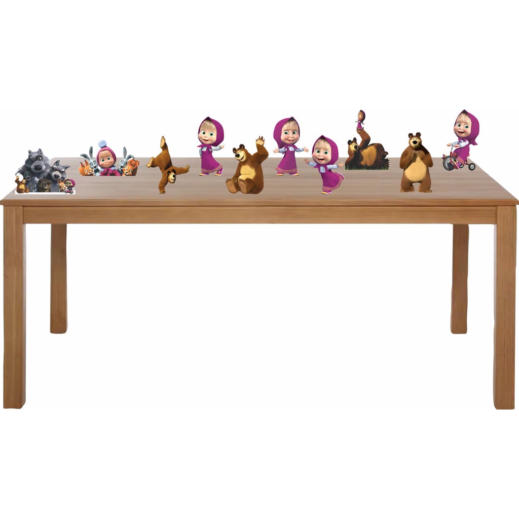 Kit Totens Display MASHA E O URSO - Display para mesa | Shopee Brasil