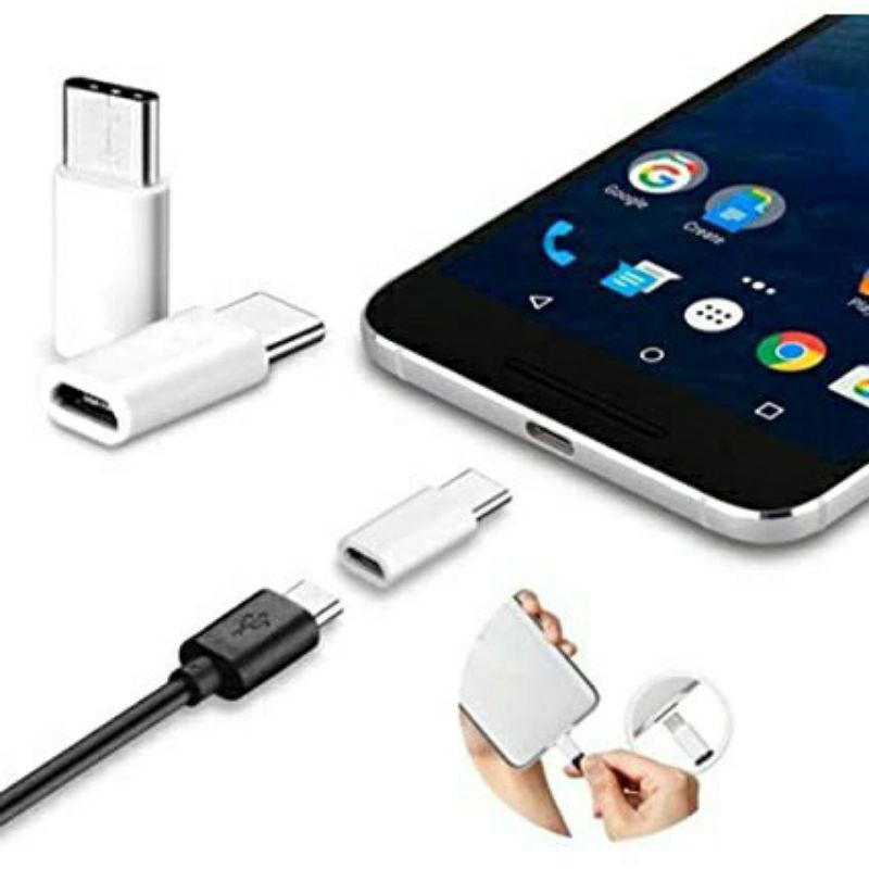 Adaptador micro usb v8 p/Entrada Type C -Carregamento | Shopee Brasil