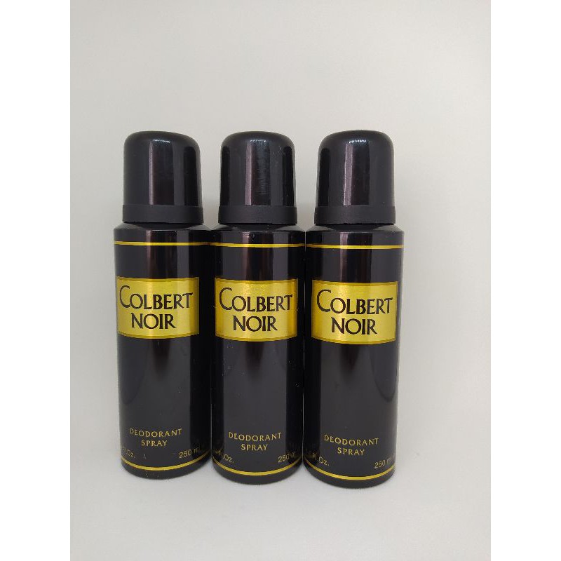 Desodorante Colbert Noir kit 3 unidades 250 ml cada | Shopee Brasil
