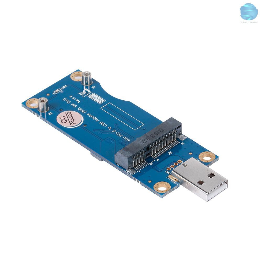 CC Mini PCI-E to USB Adapter Card WWAN Test Converter Adapter Card 3G ...