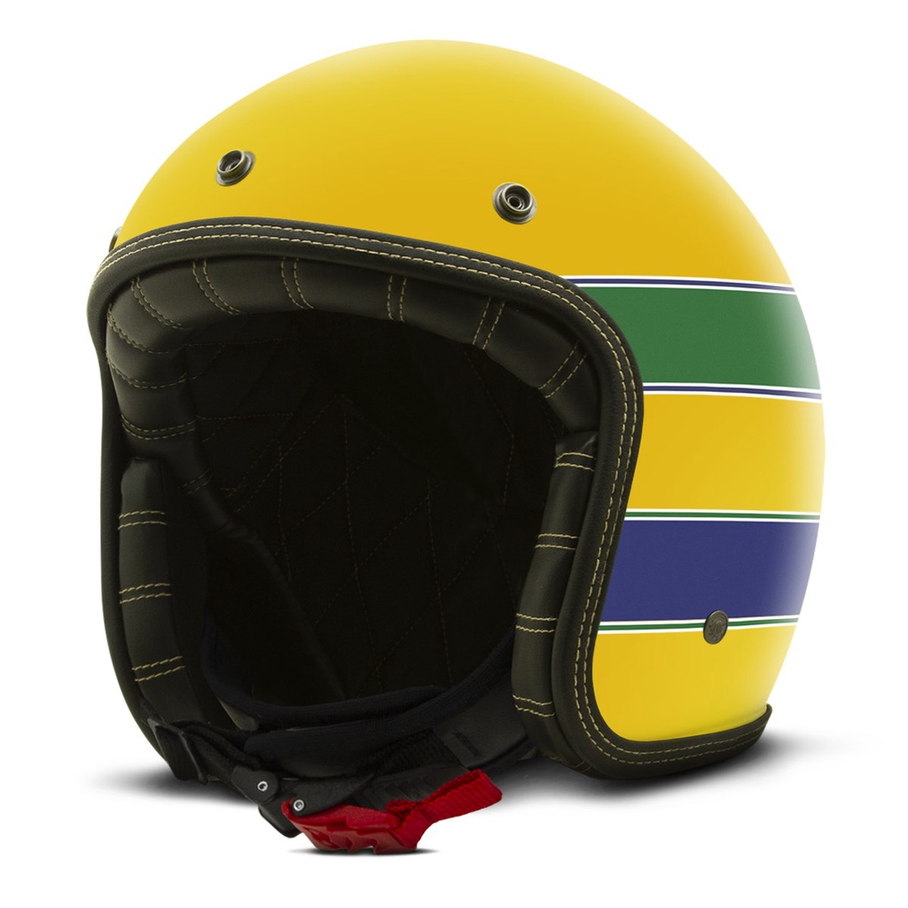 Capacete Custom Etceter Verde e Amarelo Fosco Girl Boy Brazil Premium ...