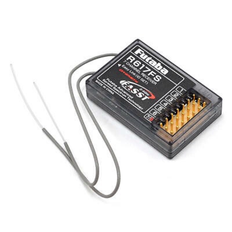 Receptor Futaba R617FS FASST 2.4 GHz original 7 canais- para aeromodelo ...