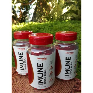 Kit 3 Imune Tripla Ação Vitamina C 1.3G + Vitamina D3 + Zinco 29,59mg ...