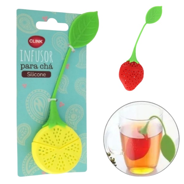 Infusor de cha criativo em silicone livre de BPA com filtro coador ...