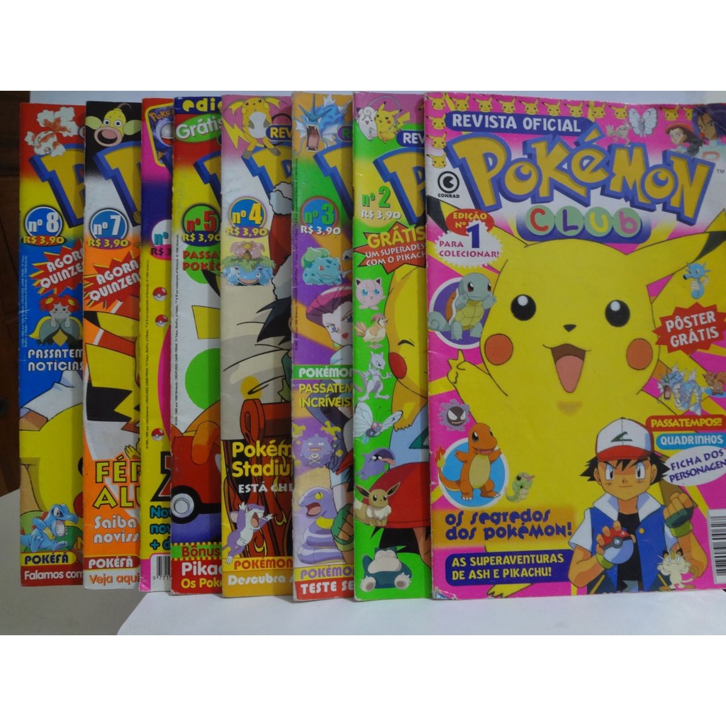 Hq Manga Gibi Pokémon Club Revista Oficial Editora Conrad Diversos ...