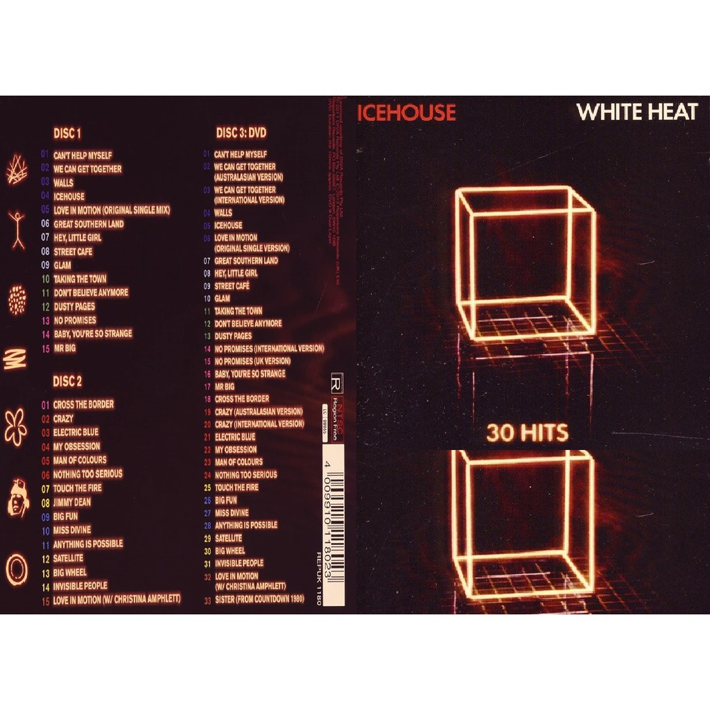 ICEHOUSE 2 DVDS BOOTLEGS DA BANDA POP ANOS 80 | Shopee Brasil