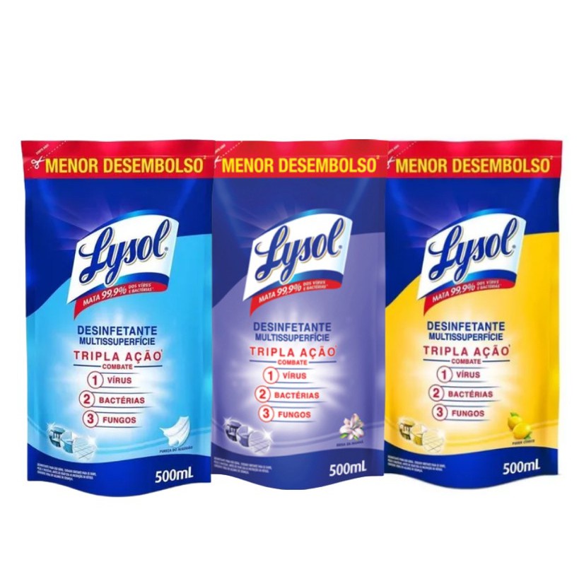 Desinfetante liquido LYSOL 500ml | Shopee Brasil