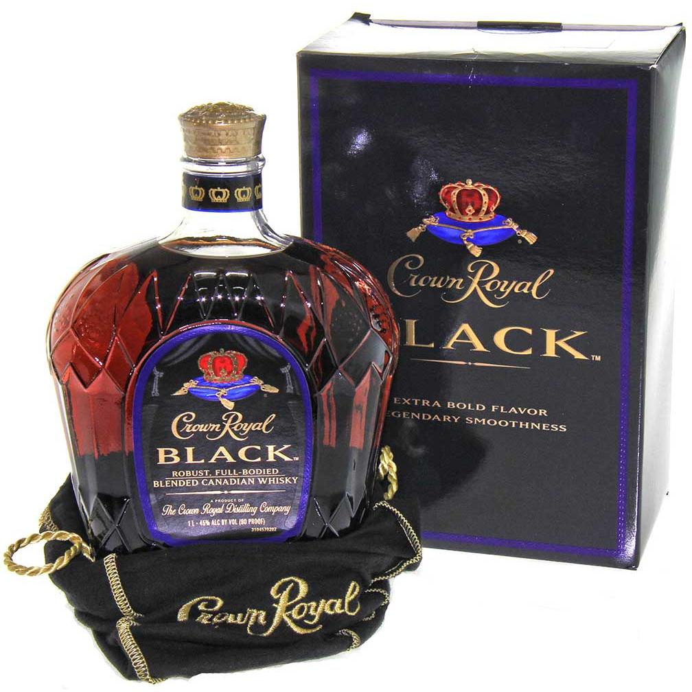 Whisky Crown Royal Black 1L | Shopee Brasil