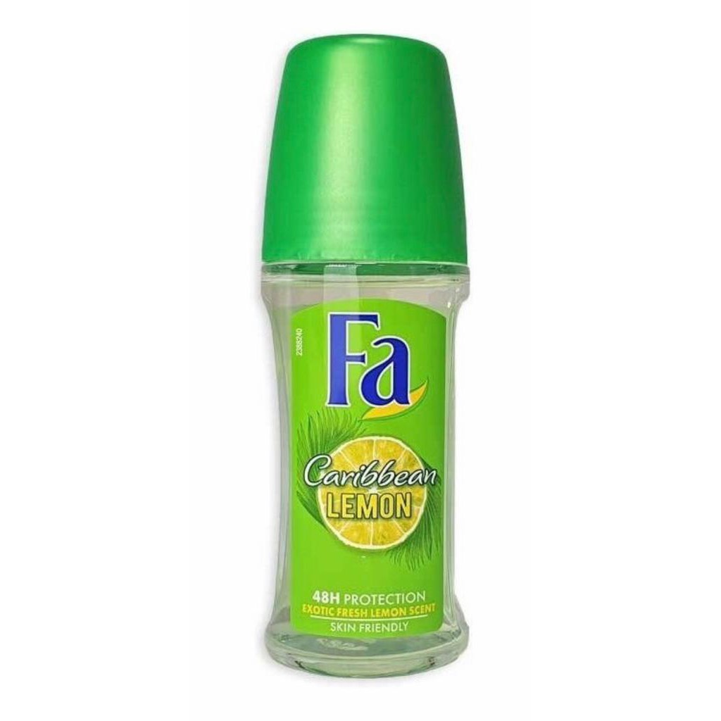 Desodorante Fa Caribbean Lemon Roll On 50 Ml | Shopee Brasil