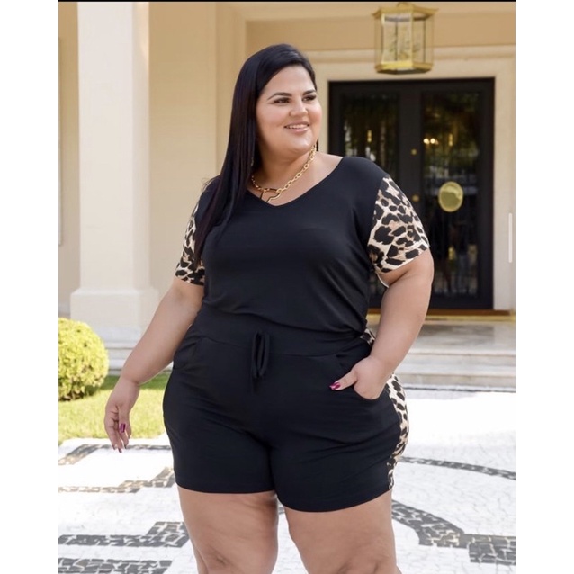 Conjunto plus size | Shopee Brasil