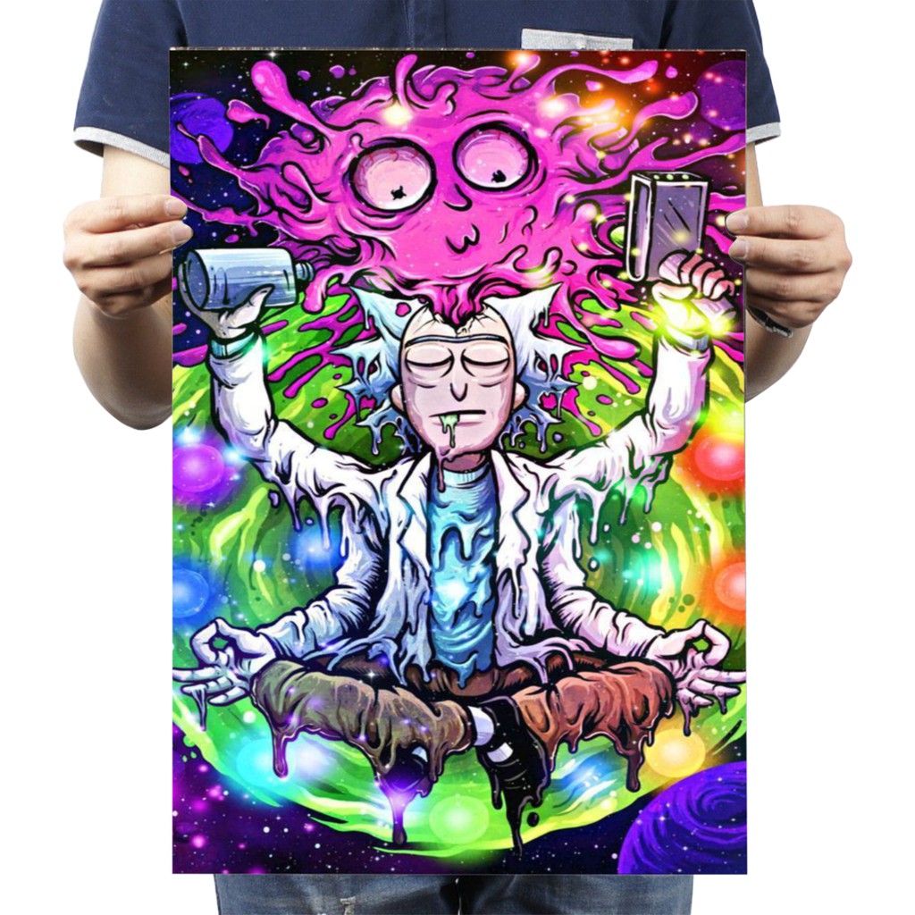 Poster Rick and Morty A3 Para quadros sem Moldura Cartaz para Quarto ...