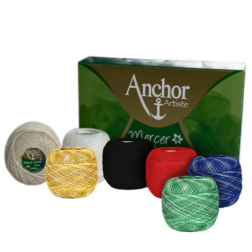 Linha Anchor Artiste Mercer Crochet - Numero 40 | Shopee Brasil