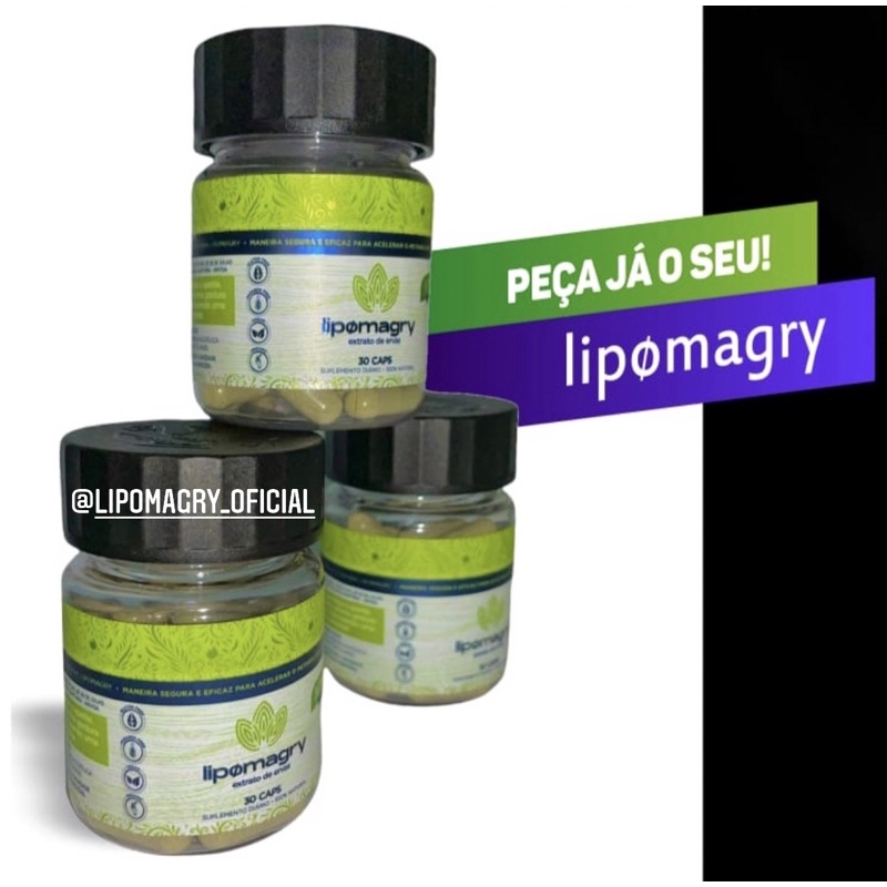 kit 2 pote lipomagry 2022 nova embalagem | Shopee Brasil