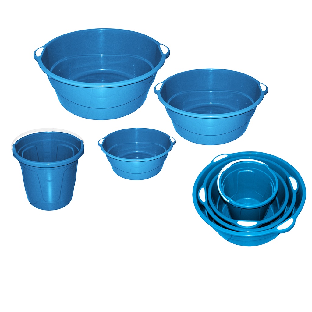 Jogo De Bacias Com Kit 3 Bacia + Balde Completo Plástico Reforçado ...