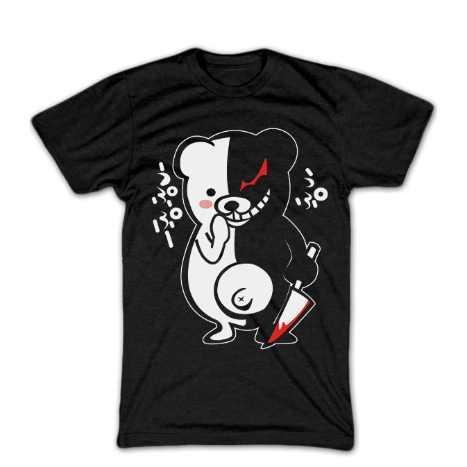 Camiseta Monokuma Anime Danganronpa Shopee Brasil