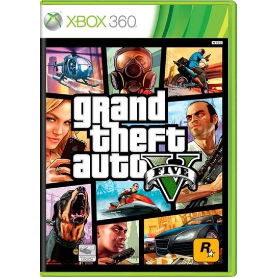 Grand Theft Auto V (GTA 5) - Jogo XBOX 360 Midia Fisica | Shopee Brasil