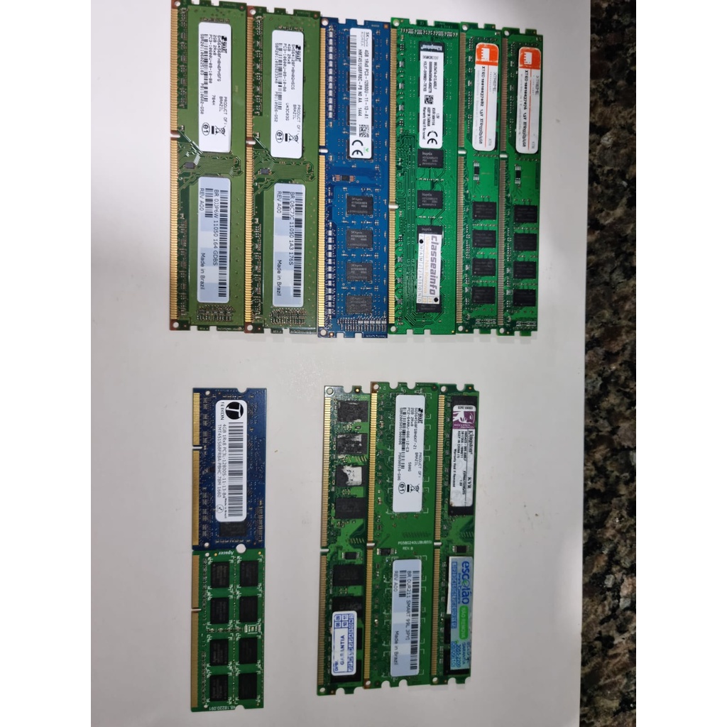 Memória Ram Desktop Notebook DDR2 DDR3 DDR3L | Shopee Brasil