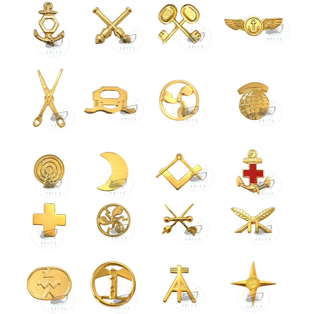 Distintivo Insígnia de gola diversas profissões MB. - Escorrega o Preço