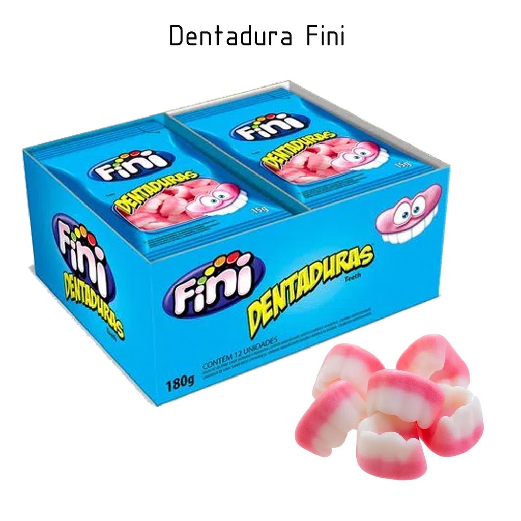 Caixa de Bala Gelatina Fini Mini Amoras Bananas Beijos Dentaduras ... Caixa de Bala Gelatina Fini Mini Amoras Bananas Beijos Dentaduras ...