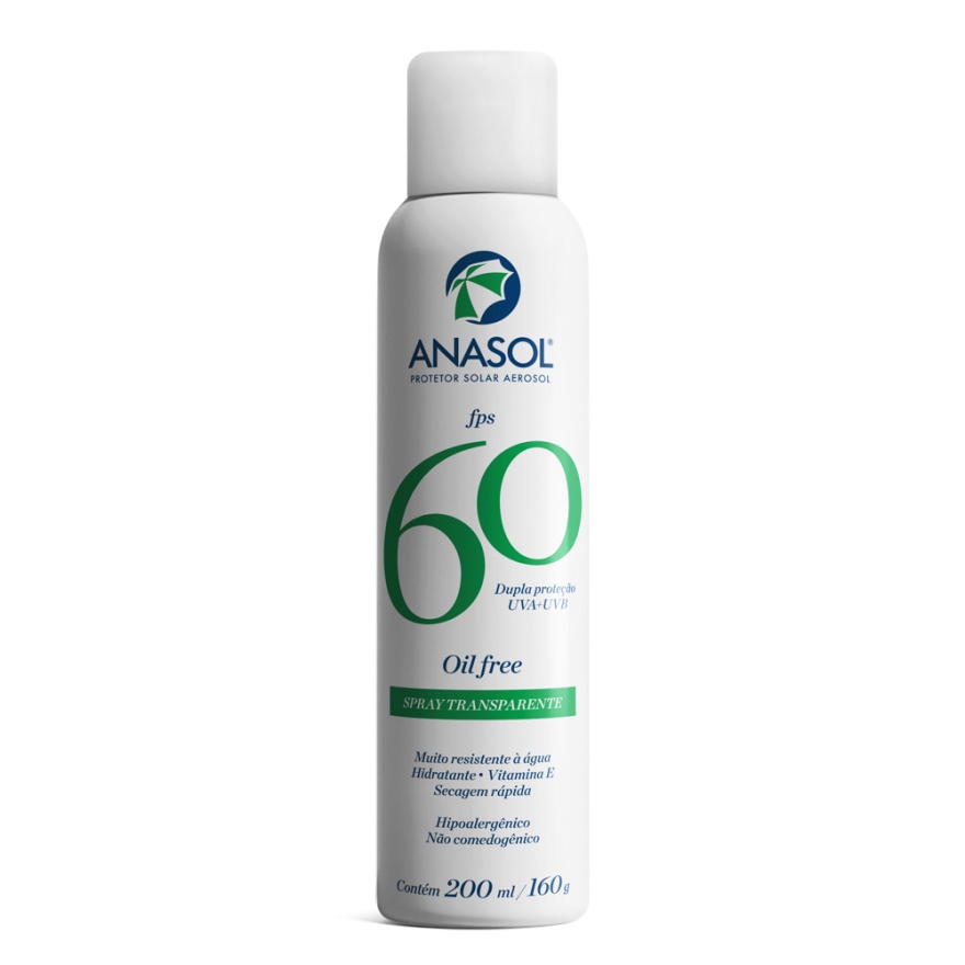 Protetor Solar em Spray Transparente FPS 60 Anasol 200ml | Shopee Brasil