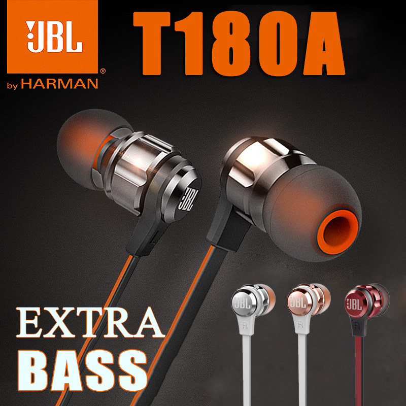 Fone De Ouvido JBL T180A 3.5MM Intra-auricular Fone Gamer Fone De ...