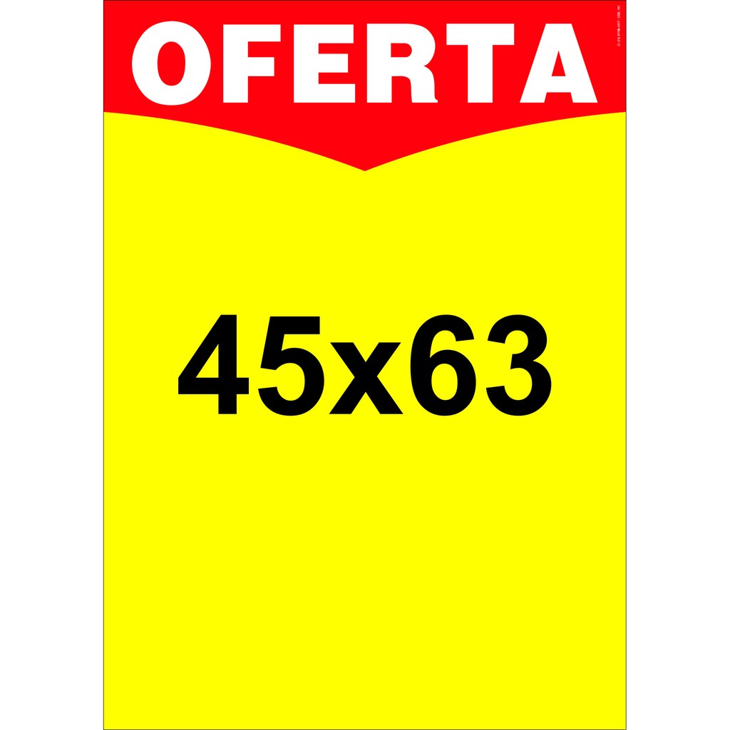 50 Cartaz Oferta Supermercado Loja Placa Grande Duplex 45x63 cm ...