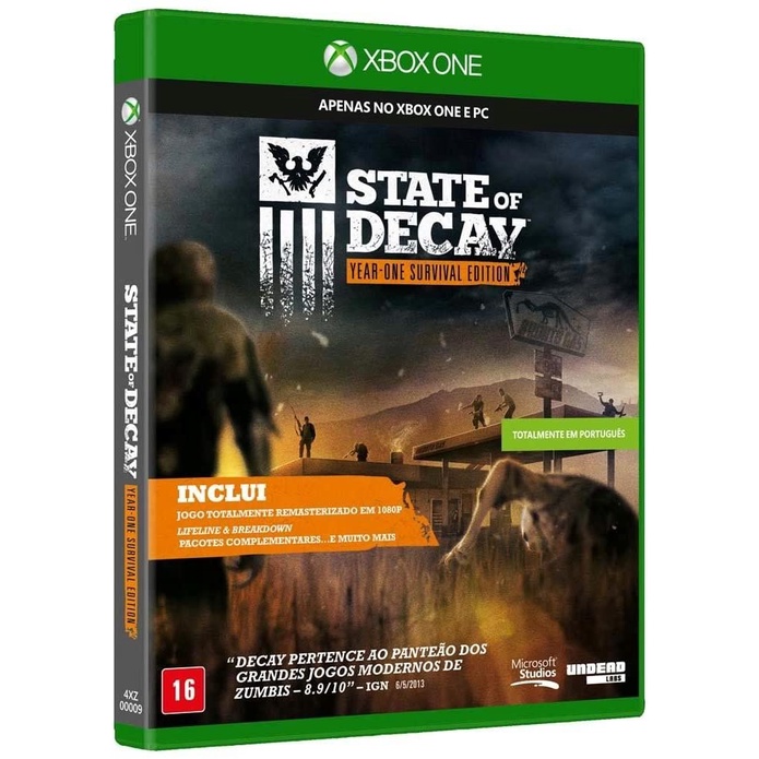 Jogo State of Decay Year One Survival Edition Game de XBOX One Mídia ...