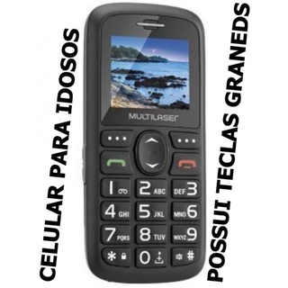 Celular para idosos Multilaser Vita 3G com Base dual Chip Desbloqueado Com lacre Removido ...