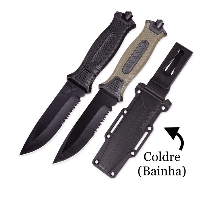 Faca Tatica Parcial 2 Cores | Shopee Brasil