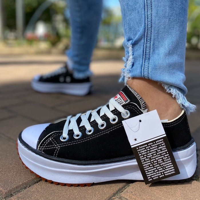 Tenis All Star plataforma Hun Star Hike Tratorado Chuck Taylor | Shopee ...