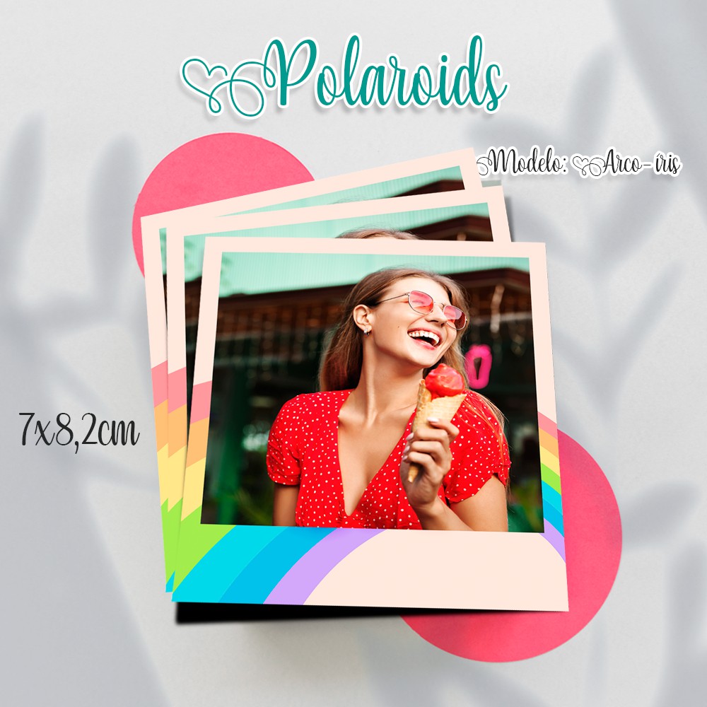 Fotos Polaroids Modelo Arco-Íris - Lindas fotos para Recordar - Escolha ...