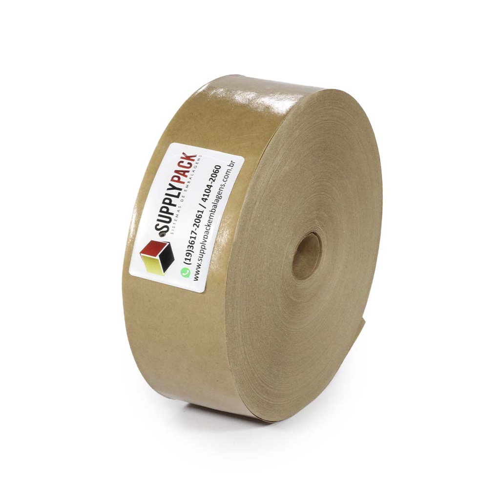 Fita Gomada sem Reforco 60mm Rolo c/ aproxi. 1,42 kg Supplypack ...