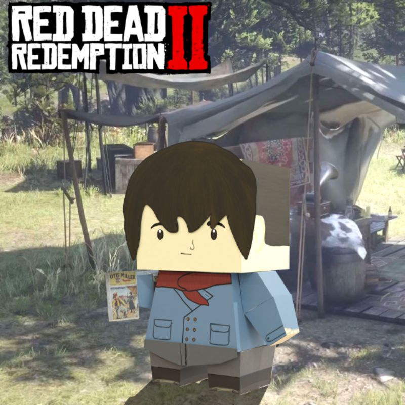 Boneco de papel papertoy Jack Marston - Red Dead Redemption 2 ...