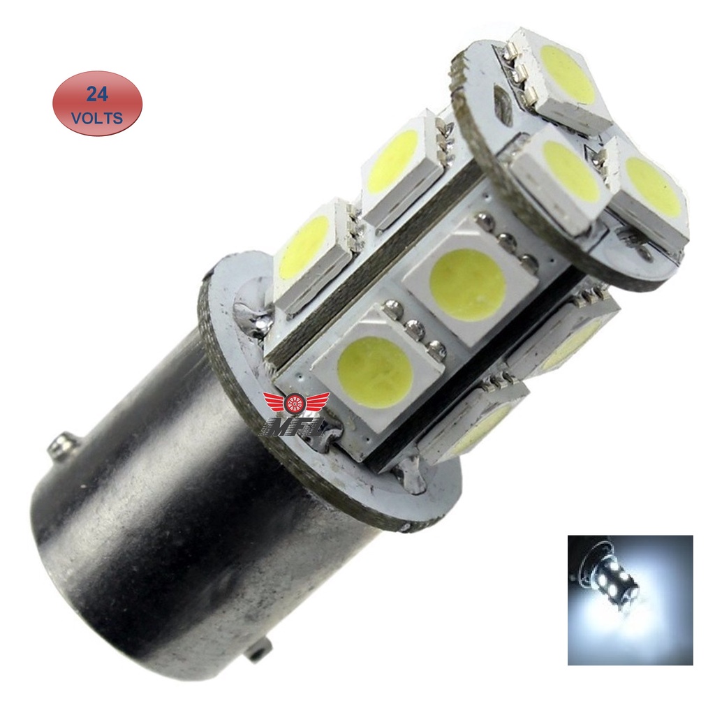 LAMPADA 13 LED BA15S 1 POLO P21W 1156 1141 BRANCO 24V | Shopee Brasil