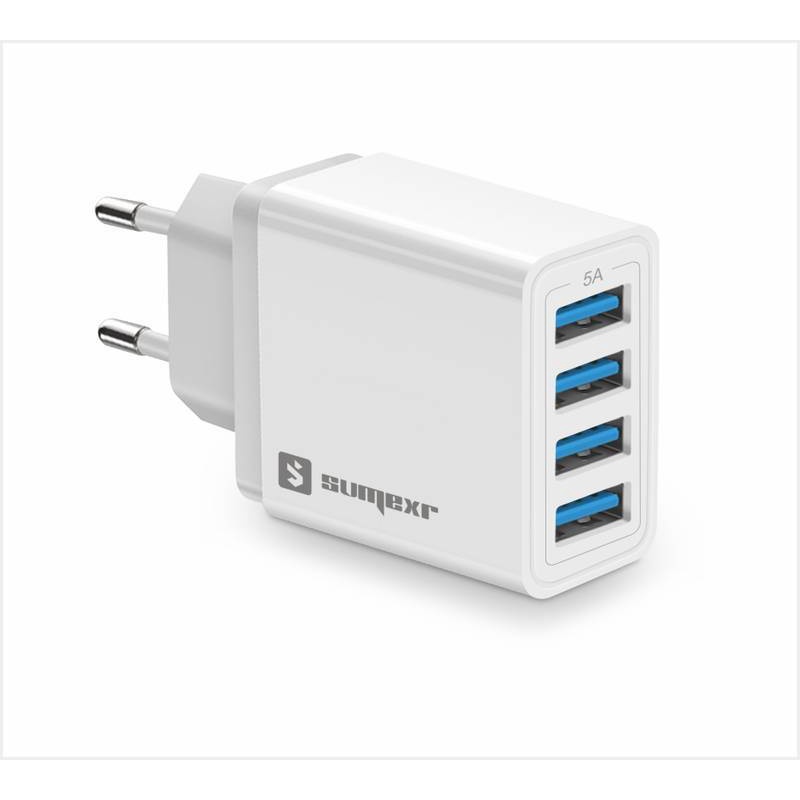 Carregador Parede 4 Portas Usb 5.0 A Sumexr Anatel | Shopee Brasil