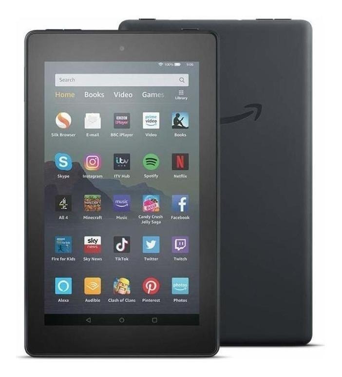 Tablet Amazon Fire 7 2019 Kfmuwi 7 16gb Black Alexa Kindle | Shopee Brasil