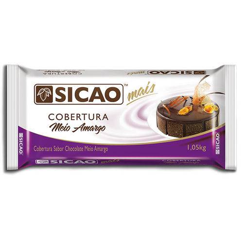 Chocolate Meio Amargo Sicao Mais Barra 1,01kg Sicao | Shopee Brasil