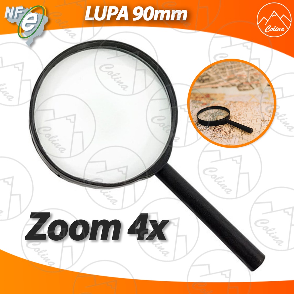 Lupa 90mm De Aumento Manual Leitura Estética Glass Barato - Escorrega o ...