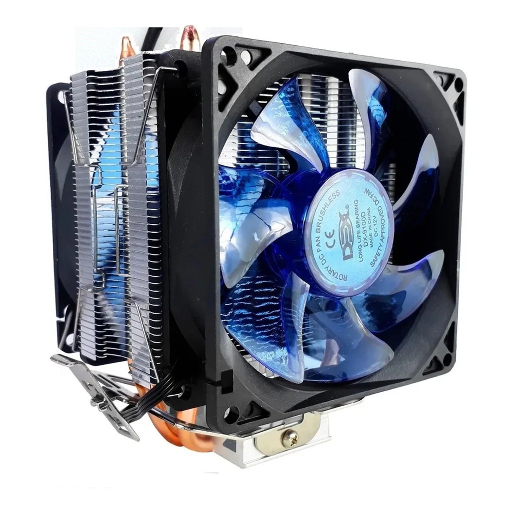 Cooler Duplo Cpu Dual Fan Pc Intel Amd 775 1366 1151 1155 1156 AM2 AM3 ...