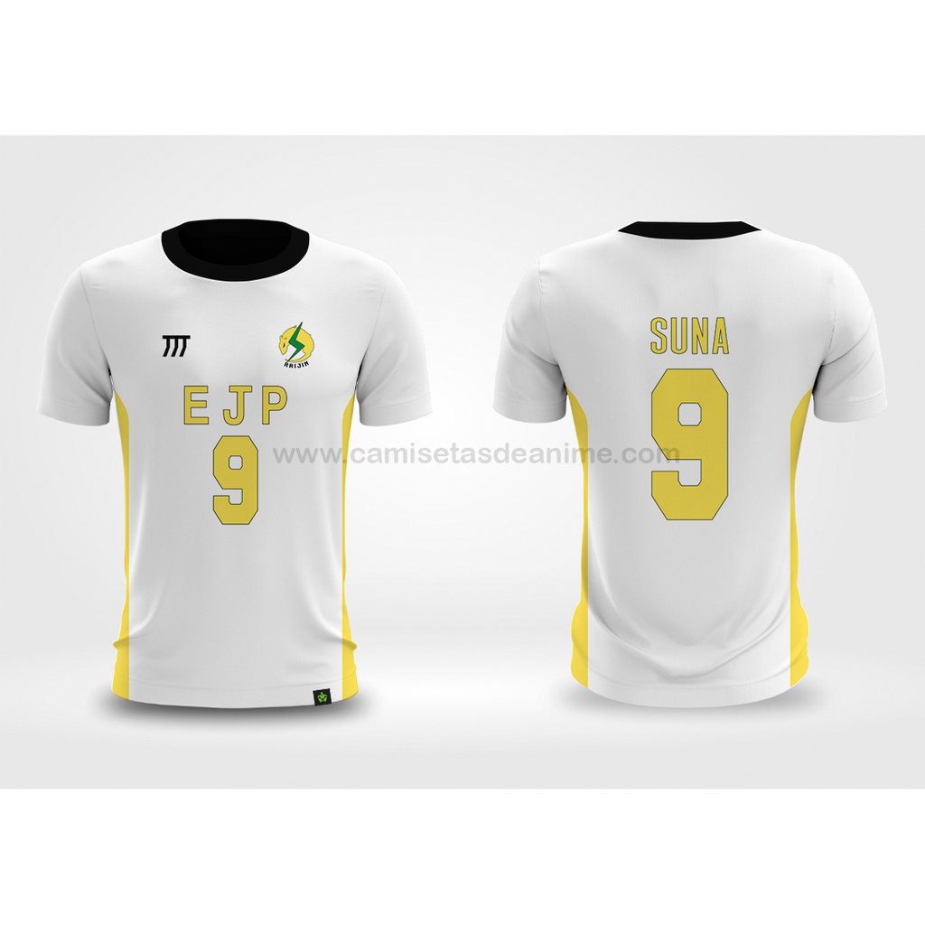 Camiseta Uniforme Haikyuu EJP Raijin RINTARO SUNA 9 MOTOYA KOMORI 10 ...