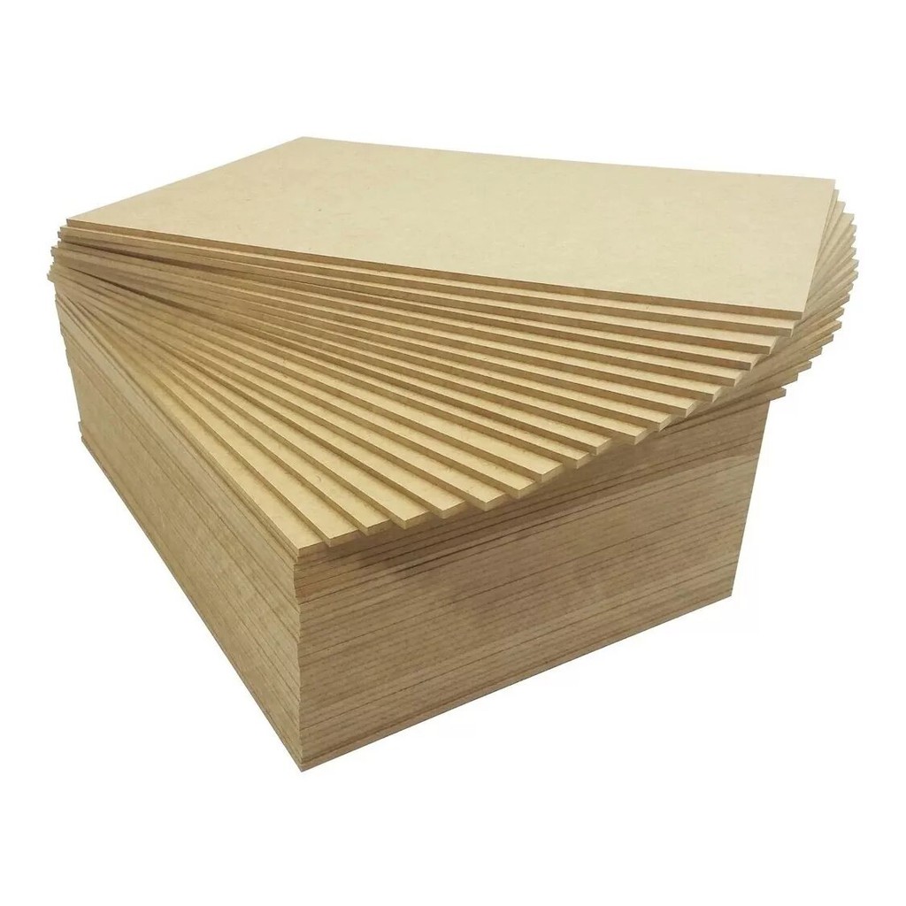 KIT 10 CHAPAS MDF 3MM A4 21X30 CM COR NATURAL - ARTESANATO - CHAPA MDF ...
