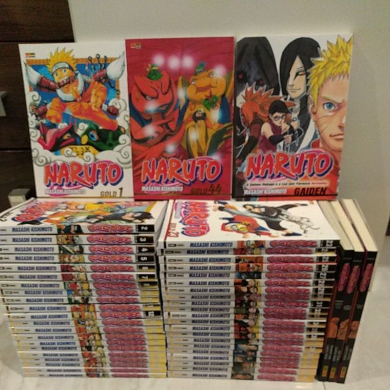 coleção mangá Naruto Gold 1 ao 44 + gaiden e novel Kakashi Shikamaru ...