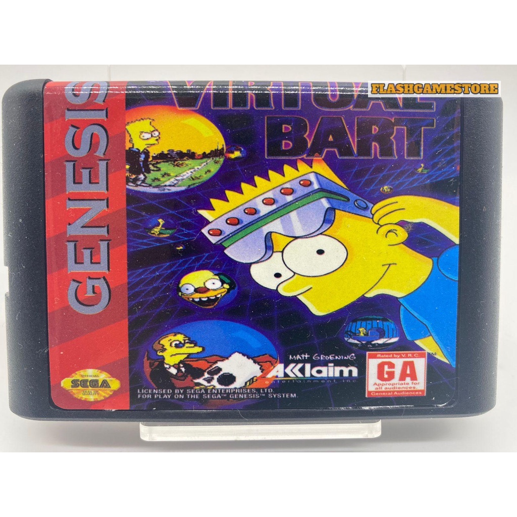 Mega Drive Jogo - Genesis - Virtual Bart Paralelo | Shopee Brasil