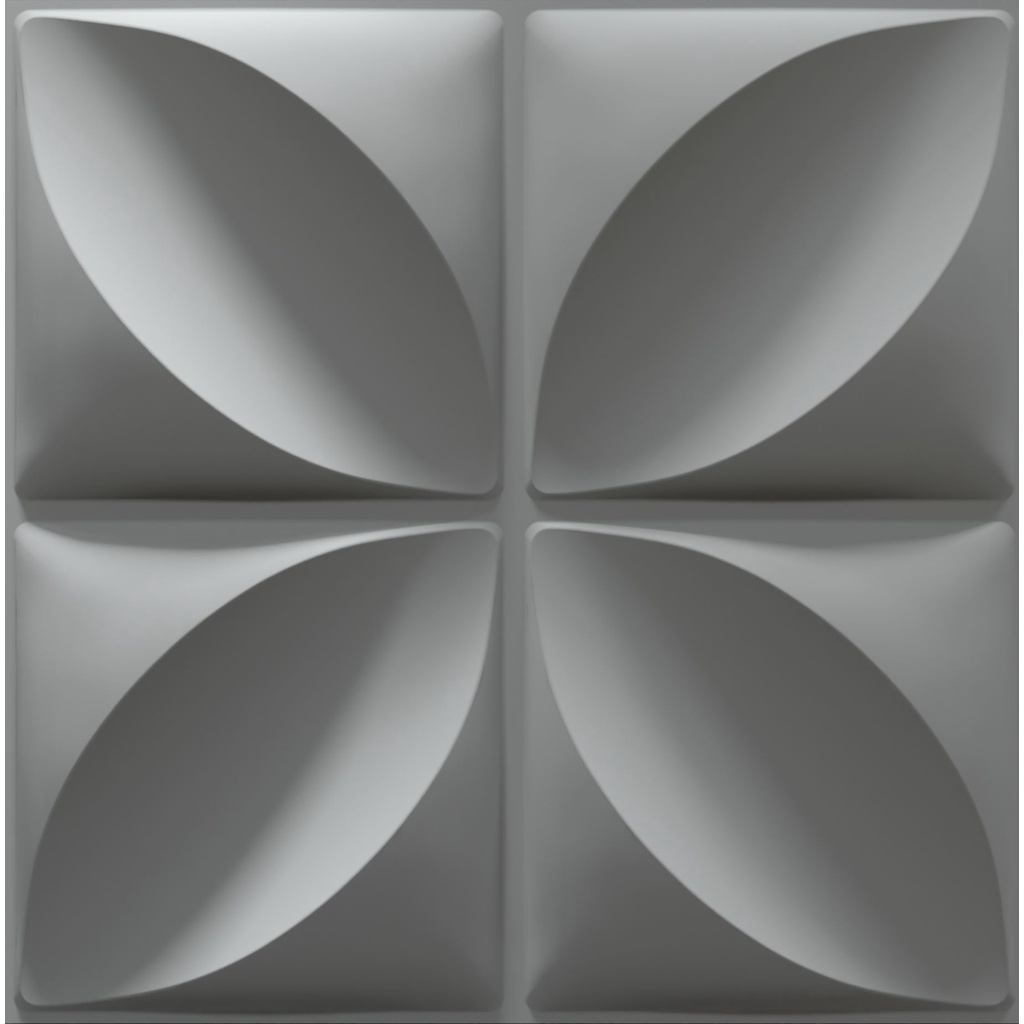 Placa 3d para Parede - Modelo Roma na Cor Cinza - 50x50cm | Shopee Brasil